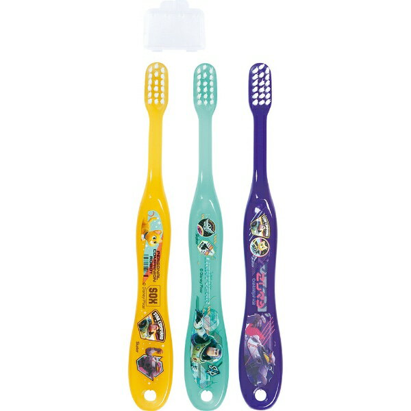 3本セットだから、取り替え時期にも困らない。乳歯期に歯みがきの習慣をつけておくのは大切なことですね。かわいいキャラクターと一緒なら毎日の歯みがきも楽しくなること間違いなし。毛の硬さはやわらかめです。対象年齢3才〜5才（園児用）
