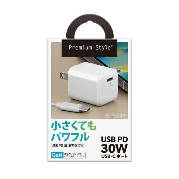 コンパクトサイズでPower Delivery（PD）30W出力に対応したUSB-Cポート搭載のUSB PD 電源アダプタです。従来のシリコン半導体よりも充電効率の良い窒化ガリウム半導体を採用し、高出力でも発熱を抑え、小型化及び軽量化を実現...