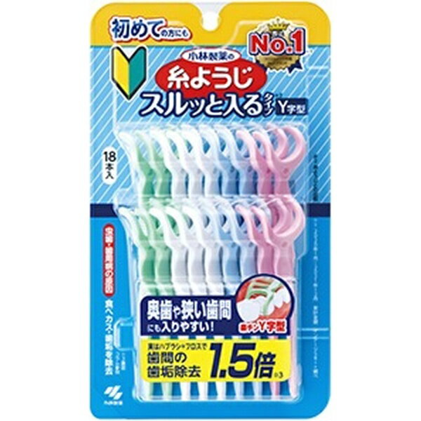 奥歯に使いやすい柄付きフロス、細くてなめらかな糸が、狭い歯間の汚れをからめて取り除きます。持ちやすいマルチグリップだから使いやすく操作しやすい。