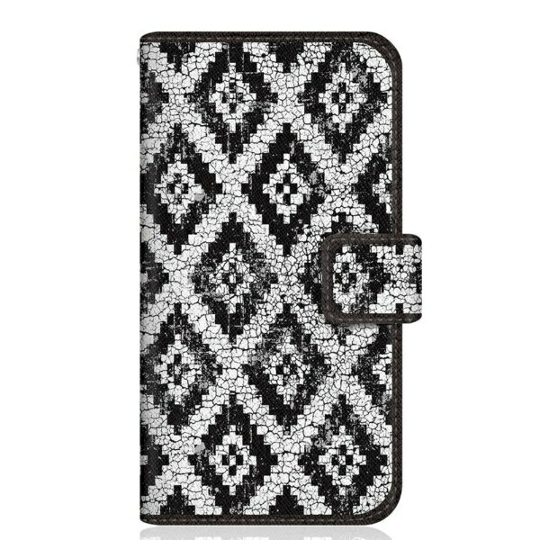 CaseMarket オリジナルのおしゃれなデザインプリントが魅力のオリジナル手帳型ケース。■薄くて使いやすいステッチタイプ手帳型ケースは中芯に特殊素材を採用し『薄さ強さ』を両立。■各機種に専用のカメラ穴が空いており、手帳に装着したままカメ...