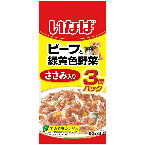 ・ワンちゃんが大好きなビーフに、緑黄色野菜とささみを加えました。・出しやすいゼリータイプ・緑茶消臭成分配合で腸管内の内容物の臭いを吸着し、糞・尿臭を和らげます。一般食