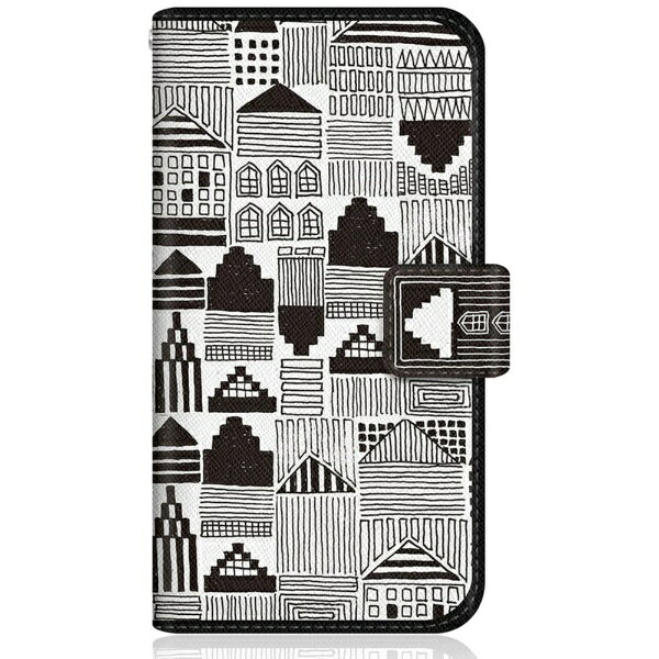 CaseMarket オリジナルのおしゃれなデザインプリントが魅力のオリジナル手帳型ケース。■薄くて使いやすいステッチタイプ手帳型ケースは中芯に特殊素材を採用し『薄さ強さ』を両立。■各機種に専用のカメラ穴が空いており、手帳に装着したままカメ...