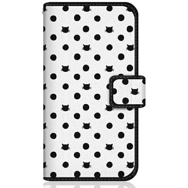 with NYAGOはお洒落でかわいい人気の猫デザインブランド。かさばらないスリム手帳型ケース。■「猫びより」など雑誌やメディアにも多数紹介されました。個性的な可愛いニャンコは超目立ちます！■薄くて使いやすいステッチタイプ手帳型ケースは中芯...