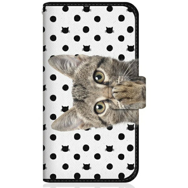 with NYAGOはお洒落でかわいい人気の猫デザインブランド。かさばらないスリム手帳型ケース。■「猫びより」など雑誌やメディアにも多数紹介されました。個性的な可愛いニャンコは超目立ちます！■薄くて使いやすいステッチタイプ手帳型ケースは中芯...