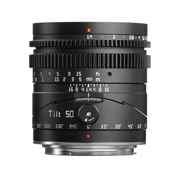銘匠光学 TTArtisanのティルトレンズ「Tilt 50mm f/1.4」キヤノンRF マウント用 銘匠光学 TTArtisan Tilt 50mm f/1.4は、ティルト・回転機構を採用したフルサイズ対応の大口径標準レンズです。 奥行...