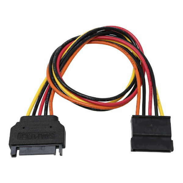 電源ユニットのシリアルATA電源コネクタ (15ピン) を延長します。■離れた場所にあるハードディスクなどに電源ケーブルが届きます。■フルタワー、サーバーケースなどに最適です。＜ご注意＞・電源ユニット側がラッチ付きの場合、ラッチコネクタの構...