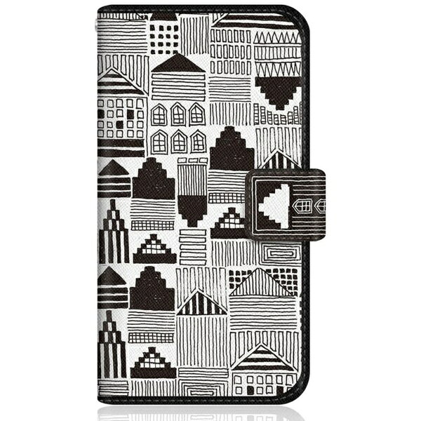 CaseMarket オリジナルのおしゃれなデザインプリントが魅力のオリジナル手帳型ケース。■薄くて使いやすいステッチタイプ手帳型ケースは中芯に特殊素材を採用し『薄さ強さ』を両立。■各機種に専用のカメラ穴が空いており、手帳に装着したままカメ...