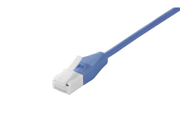 ［CAT6、1.5m、ブルー、ストレート、スリムタイプ］ツメの折れないLANケーブル。持ちやすく軽い力で抜き挿しすることができ、疲労破壊にも強く長寿命なので長く使うことができます。■180度曲げても折れない「新素材」のツメを採用パソコンなど...