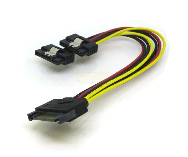 SATA電源 2分岐 電源ケーブル [ラッチ付] SPR/2■SATAを2つに分岐するケーブルです。■ラッチ付きなので安心です。