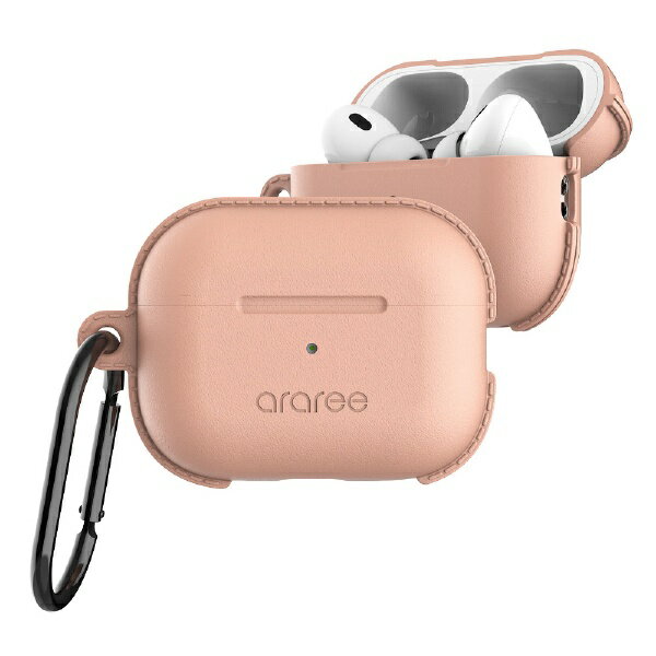 araree（アラリー）「AirPods Pro Case POPS」は、おしゃれと耐久性を兼ね備えた、レザー小物のようなデザインのAirPods Pro用ケースです。使い心地の良い高品質シリコンを使用しています。■高級感ある革のようなテク...