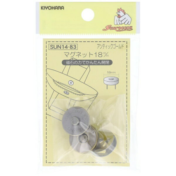 ■磁石の力で開閉できるマグネット。