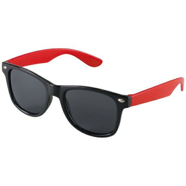 黒と赤のサングラスでクールにきまる※UVカット機能はございません。