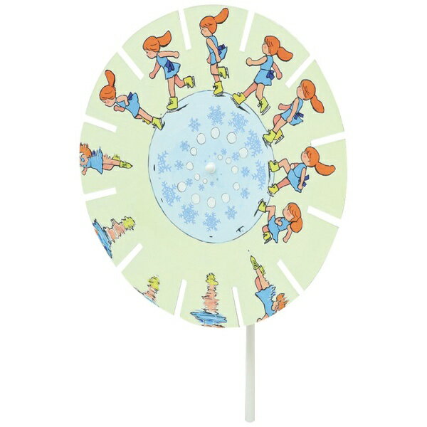 ハンドルを回すと絵が動く！10種類の図柄付！