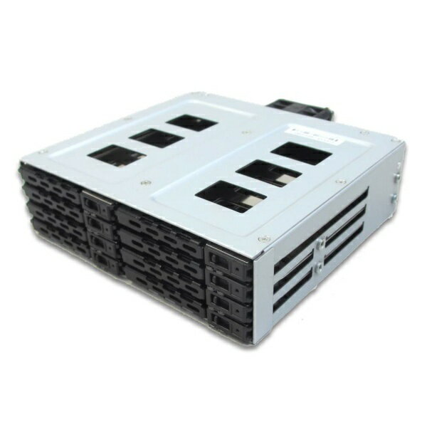 ■HDD 内蔵リムーバブルケース 5.25インチ x 1 → 2.5インチ x 8 [SATA](7mm厚まで) Dirac STACK GATEシリーズ トレー仕様