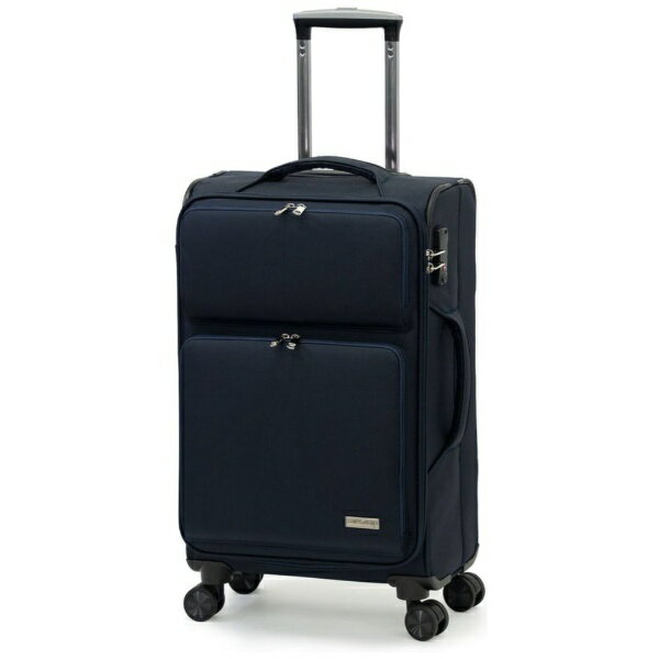 手荷物預け無料サイズのヨコ開き軽量ソフトキャリーです。■シンプル設計で軽量！荷物の収納がしやすいヨコ開きタイプ。内装には小物の収納に便利なメッシュポケットが付いたディバイダー付きです。■ダブルホイールキャスター大型計8輪のダブルキャスターで...