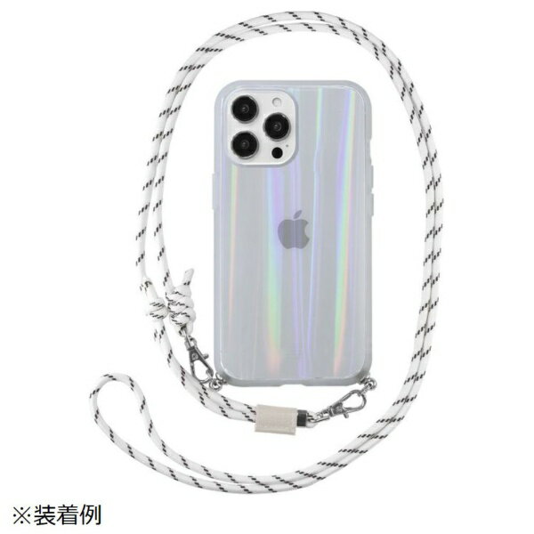 ネックストラップ、ショルダーストラップの2Wayで使用できるストラップ付きのケースです。ストラップ長　約70cmで、長さ調整が出来るコードスライダー付きです。