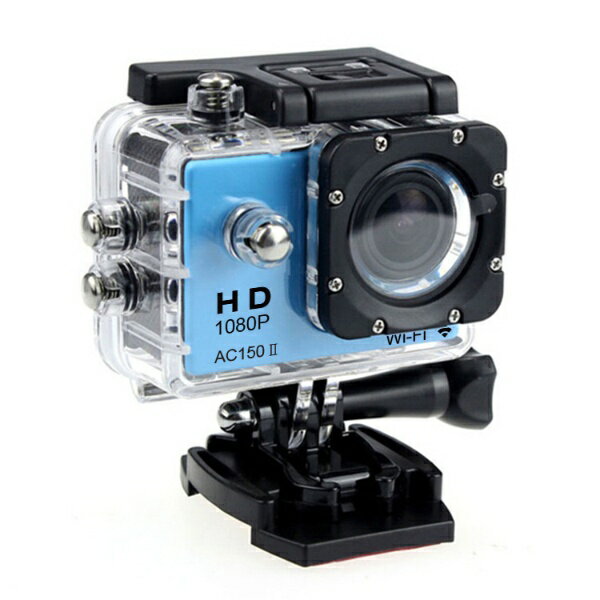 ■フルHD画質での動画撮影に対応！フルHD画質1920x1080pでも、30fpsの滑らかな動画撮影に対応しています。■WiFiに対応！WiFi接続したスマートフォンで撮影、再生の操作が可能です。■水深30mの防水ハウジングケースが付属しま...