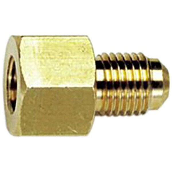 ●入数（個）： 1●NPT→フレア●メス： 1/8 NPT●オス： 1/4 フレア●NPTネジのゲージをフレアネジに変換するときに使用します。
