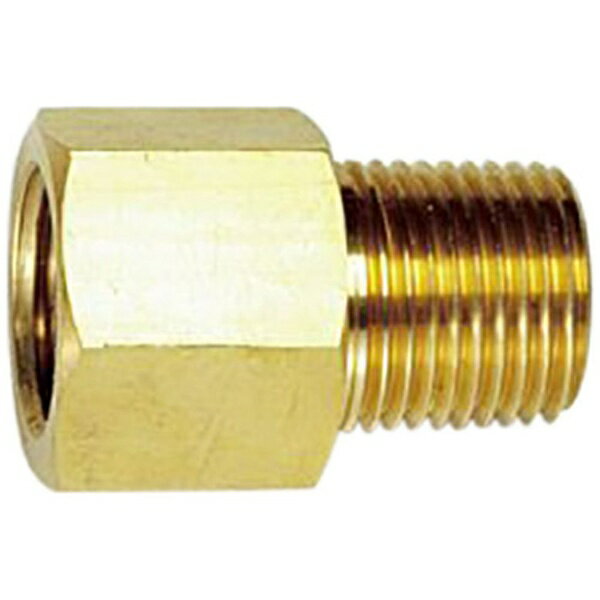 ●入数（個）： 1●G（メス）→R（オス）●メス： G1/4 ●オス： R1/2 ●最高使用圧力（MPa）： 50●耐圧（MPa）： 75●黄銅製●銅パッキン付（G用）