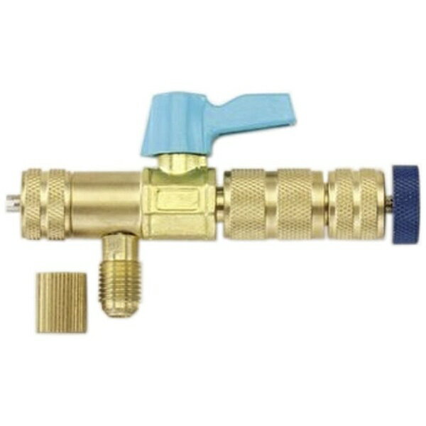 ●入数（個）： 1●適用： R404A、R407C、R507A、R134a●ポート径： 1/4 フレア×1/4 フレア●全長（mm）： 100/最大162（シャフト伸ばし時）●バルブコアを外すことにより抵抗がなくなり、フロン回収をより早く行...