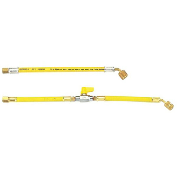 ●入数（個）： 1●R410A用●全長（cm）： 41●仕様： バルブ付●1/8 NPT（メス）X5/16 フレア（メス、ムシ押付）●製品使用圧力： 5.5MPa●交換用パッキン（別売）： TA133AFP