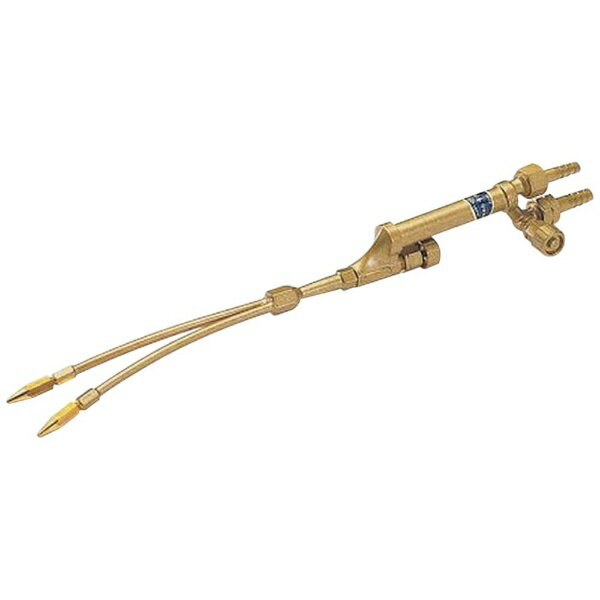 ●入数（個）： 1●適用： アセチレン・サンソ用●細カプラ： 付●全長（mm）： 420●重量（g）： 430●火口： #100×2●先端部分がフレキシブルになっているので、火口の方向と角度が作業に応じて調整できます。