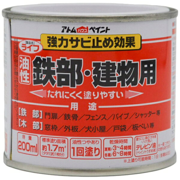 ●屋内外の木部・鉄部など広い用途に塗れる。