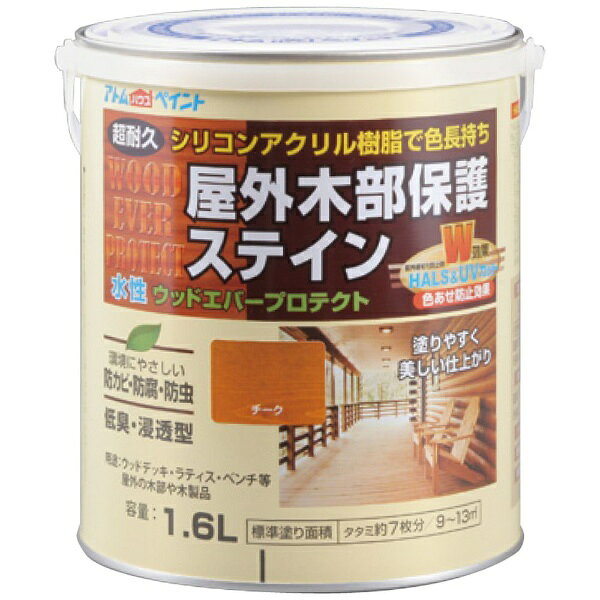 ●シリコンアクリル樹脂にHALS（紫外線劣化防止剤）とUV吸収剤を配合し、木部の長期間色あせ防止と耐久性を向上させました。