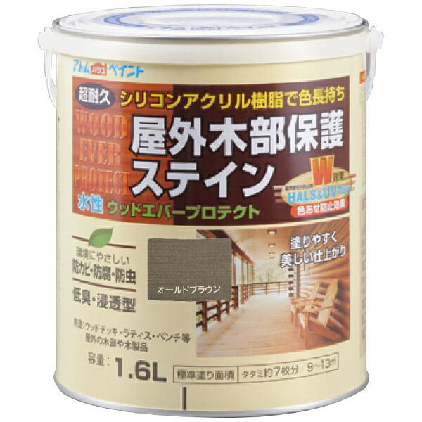 ●シリコンアクリル樹脂にHALS（紫外線劣化防止剤）とUV吸収剤を配合し、木部の長期間色あせ防止と耐久性を向上させました。