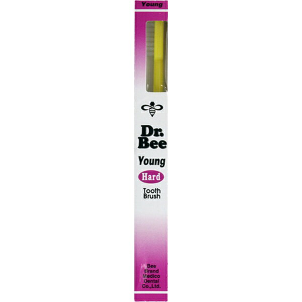 Dr.Bee 歯ブラシ Young（ヤング）かためは、歯列弓の小さな方や学童、女性向けに設計されたコンパクトな歯ブラシです。お口のサイズに合わせやすく、毎日のオーラルケアを快適にサポートします。毛のかたさは「かため」を採用しており、しっかり...