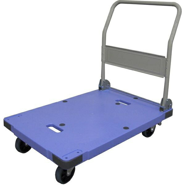 SAILENT MASTER　フットブレーキ付き手押し台車型番：DSK-301Bサイズ：約900×600mm（有効積載面 786×600mm)床面高：約203mmハンドル高：約861mm耐荷重：最大約300kg自重：約17.6kgブレーキ種...