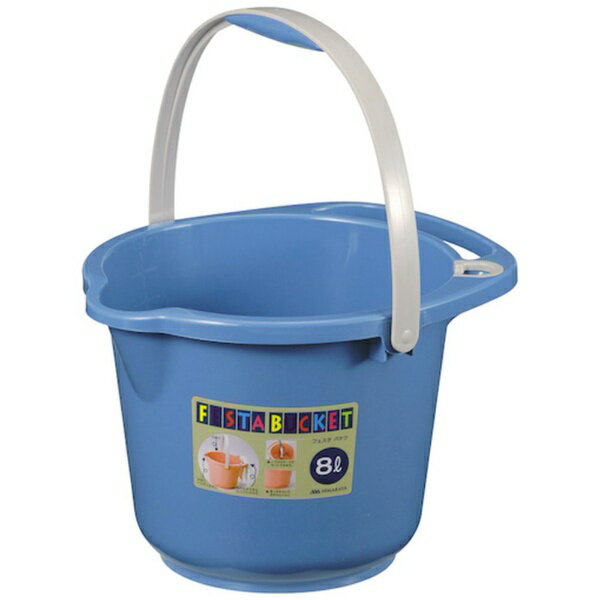 ■便利なメモリ付きで、ノズル付きホースがセットできます。■使いやすさを形にしたバケツです。【用途】・現場、洗車用等に。【仕様】・容量（L）： 8・間口（mm）： 280・高さ（mm）： 217・色： ブルー・使いやすさを形にしたバケツ【材質...