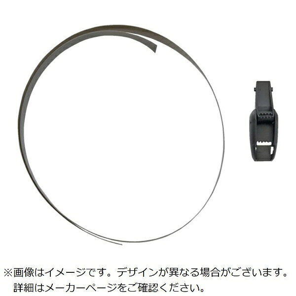 【特長】●樹脂製のバンドと留具です。●鋭利な部分も無く、安全です。●セット品。【用途】●電柱番号札などの固定に。【仕様】●縦(mm)：10●横(mm)：1200●厚さ(mm)：0.5【仕様2】●電柱番号札などを柱へ固定するバンドです。【材質...