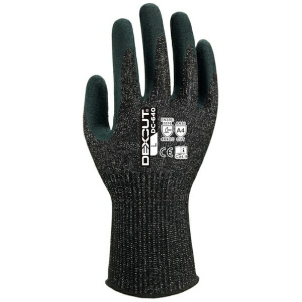 ■耐切創性（EN388： 2016でレベル C、ANSIでA4 レベル）と作業性を実現しています。■ニトリルゴムのコーティングに細かな凹凸の特殊すべり止め加工を施しているので、油に濡れた環境でもグリップ力を発揮します。■耐切創性が求められ、...