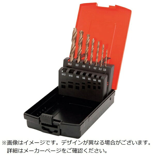 【特長】●刃先先端部の形状に独自の技術を採用し驚愕の切れ味を実現します。【用途】●被削材：一般鋼、被削材、軟鋼、鋳鉄、軽合金、樹脂、アルミ。【仕様】●セット内容(mm)：2.5/3.3/4.2/5.0/6.8/8.5/10.3●セット入数(...