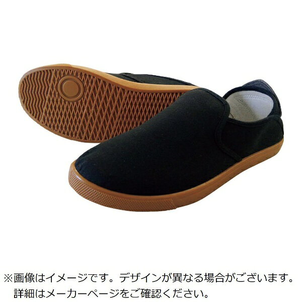 ■かかとが踏めて脱ぎ履き楽々で作業できます。■屋内外両方に使えます。【用途】・脱ぎ履きの多いお仕事に。・一般作業、軽作業、農作業に。【仕様】・寸法（cm）： 24.5・足幅サイズ： EEE・色： ブラック【材質／仕上】・甲被： 綿・靴底： 合成底