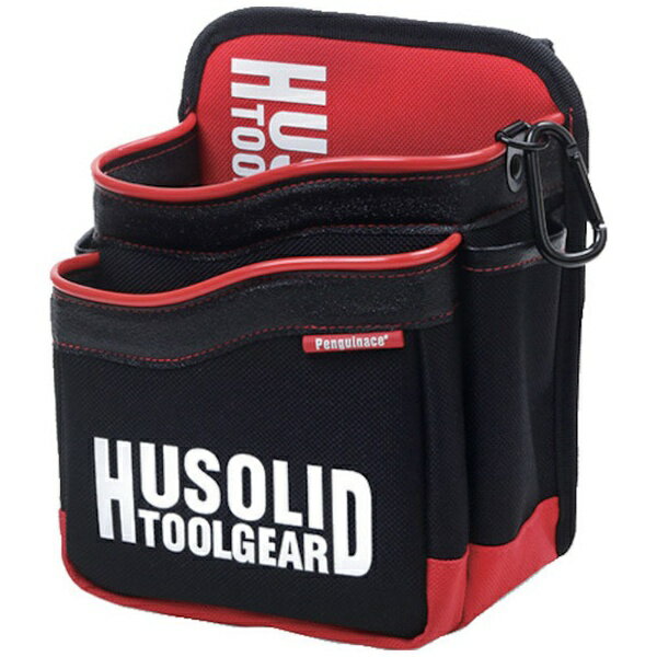 【特長】●2ポケット工具バッグ（カラビナ付き）です。●2段ポケットとカラビナでツールを便利に収納できます。●使い勝手に優れた各種ポケットとカラビナ付きでツールをスマートに収納、内部にはポケット、工具差しを装備し電車での移動時にも最適です。●...