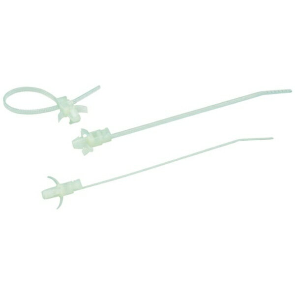 【特長】●パネルの取付穴に差し込んだ後でも引き抜きが可能なプッシュマウントたいです。●リリースレバーと矢じり部を一体化したことで取付穴への差し込み時、リリース時の作業性が向上しました。【用途】●ケーブルなどの結束に。【仕様】●色：薄緑●幅(...