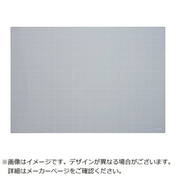 ■軟質+硬質+軟質の三層構造で両面使用可能なカッターマットです。■1cm単位のグリッド印刷付です。■片面（黒）は世界地図を模したドット入、片面（グレー）は落ち着きのあるライトグレーで、目にやさしいホワイト印刷です。【用途】・カット作業などに...