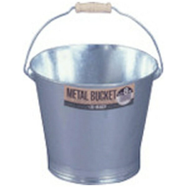 ■トタン製なので強くて丈夫なバケツです。【仕様】・容量（L）： 7.5・間口（mm）： 275・奥行（mm）： 273・高さ（mm）： 212・取っ手部： 木柄　底部： ワッパ付　改良ダルマ【材質／仕上】・本体： 亜鉛メッキ鉄板　ツル： 鉄...