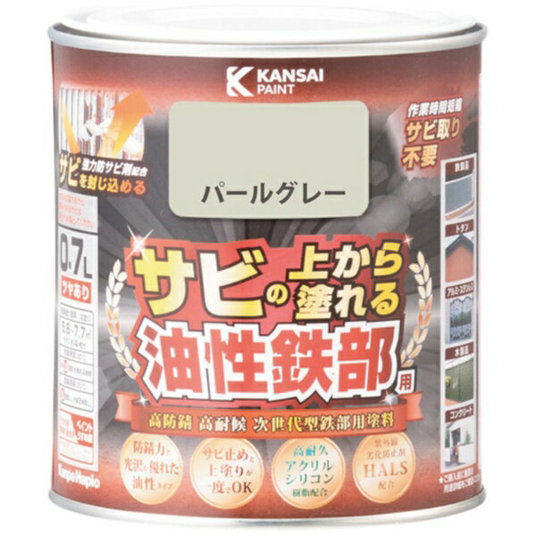 ■高耐久アクリルシリコン樹脂と強力防サビ剤の効果により、最高クラスの高い防サビ性と高い耐久性を実現した「サビの上から直接塗れる高性能鉄部用塗料」です。■強力防サビ剤が防錆効果を発揮し、サビ止めと上塗りが同時にできます。【仕様】・色： パール...