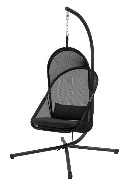 ●しっかりした設計でゆったりリラックスできるハンギングチェア。●身体を預けてリラックスし揺られながら本を読んだり、音楽を聴いたり、優雅に過ごすことができます。●身体全体を包み込む形状なので安心感も抜群。●シンプルで重量感のあるブラックカラー...