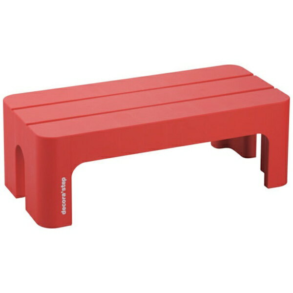 ■底脚には滑り止めが付いています。【用途】・踏台用【仕様】・最大使用質量（kg）： 100・天板高さ（m）： 0.2・天板寸法（mm）： 590×280・色： レッド・本体サイズ（mm）： W590×D280×H200・完成品【材質／仕上】...