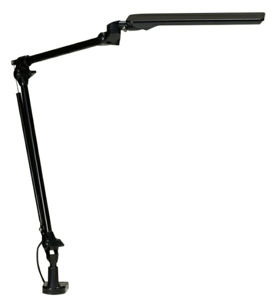 サイズ：セード240×60mmアーム上部270/下部320mm調色3モード：電球色・白昼色（約4100K）、白昼色（約5300K）、電球色（約3000K）クランプ取付部板厚40mm以下、取付面奥行35mm以上必要です