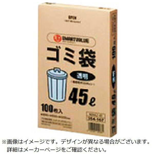 ■透明のゴミ袋です。■上から1枚ずつ取り出せます。【仕様】・厚さ（mm）： 0.03・容量（L）： 45・色： 透明・規格： 45L・厚： 0.03mm・手触り： ツルツルタイプ・ゴミ袋【材質／仕上】・低密度ポリエチレン