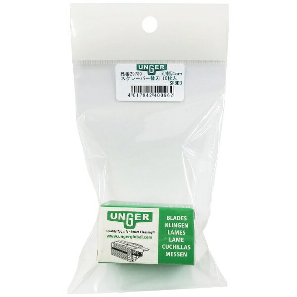 セーフティースクレーパー、エルゴテックセーフスクレーパー用替刃10枚入ディスペンサー刃のサイズ:4cm本体寸法L（mm）×本体寸法W（mm）×本体寸法H・D（mm）：20.8×50×20.8本体重量（g）：40