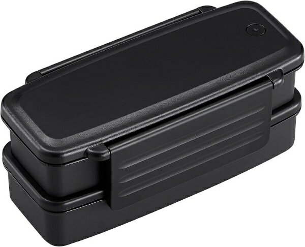 シンプルなデザインの二段式ランチボックスです。上段400ml、下段460mlの容量で、合計860mlとたっぷり入ります。箸付きで、コンパクトに収納できます。防汚加工が施されているので、油汚れも落ちやすく、洗いやすいのが特徴です。電子レンジ使...