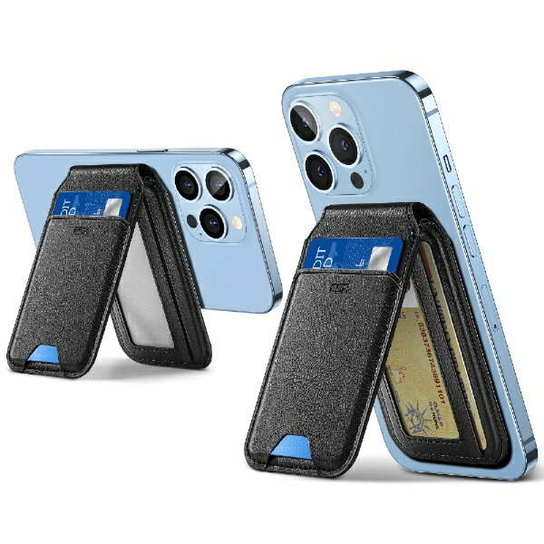 【しっかり磁気吸着】 1100gの強力なHaloLockマグネットリングが内蔵され、磁力は公式マグネットウォレットより20%も強力で、ウォレットスタンドがしっかり吸着します。ESR HaloLockケース、公式のMagSafeケース、または...