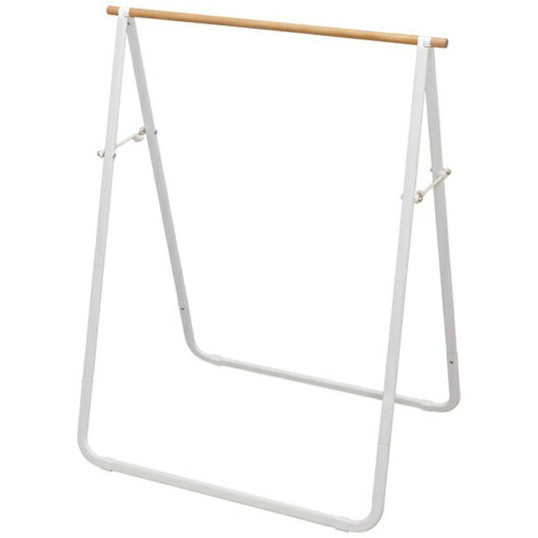 ■お部屋に馴染む、シンプルなデザインの室内物干しです。【用途】・室内干しに。【仕様】・耐荷重（kg）： 4・幅（mm）： 765・奥行（mm）： 495・高さ（mm）： 975・タイプ： ロータイプ・収納時サイズ（約）（mm）： 765×4...