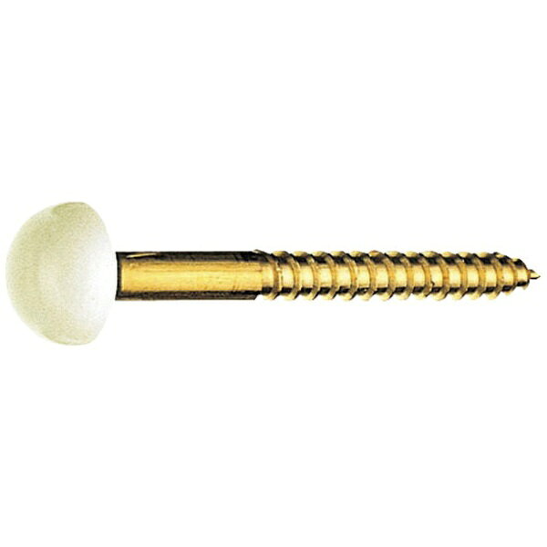 床用取り付けビスです。【用途】・大便器の床用取り付けビス【仕様】・全長（mm）： 83・幅（mm）： 22・ホース長さ（m）： パステルアイボリー・ビス用プラグ　＃14X45、適合ドリル径　8mm